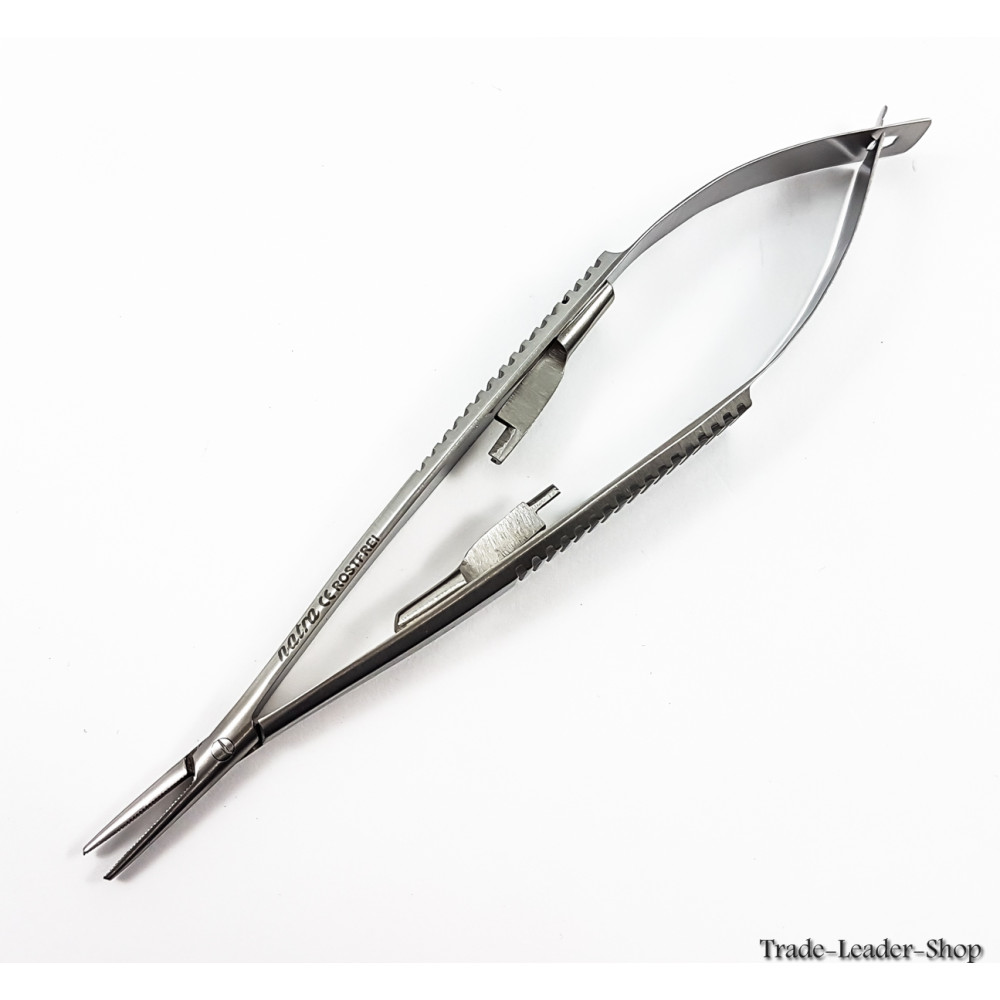 Castroviejo Needle Holder Curved / Straight Tip With Lock